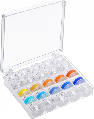Generic N&auml;hmaschine Spulen - 25 St&uuml;ck Quiltazubeh&ouml;r f&uuml;r N&auml;hmaschinen - Stickerei Spulen Klasse 15,F&uuml;r Handarbeiten Schmuck Erwachsenenkleidung Perlen