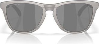 Oakley Frogskins Range Lunettes de soleil polaris&eacute;es, Titane/Prizm Black Polarized, 55 mm