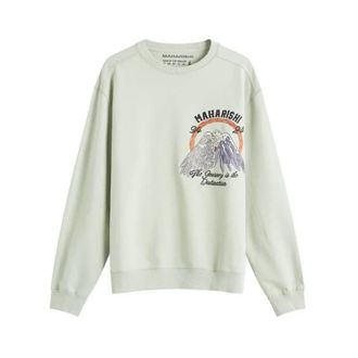 maharishi Friedensberg Crew Sweat Gr&uuml;n - - Sweatshirts & Hoodies - Herren - Gr&uuml;n - L