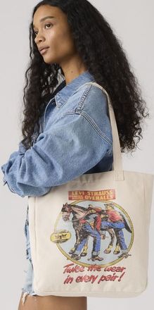 Levi's Cabas Graphique Everyday - Femme - Blanc / Circular Saddleman Ecru - One Size