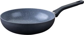 Fackelmann Fackelmann Wokpfanne Cosmo - &Oslash; 28 cm aus gepresstem Aluminium, PFAS-freie Excilon Ceramic Beschichtung, Soft-Touch Griff, Reinigung per Hand, Grau