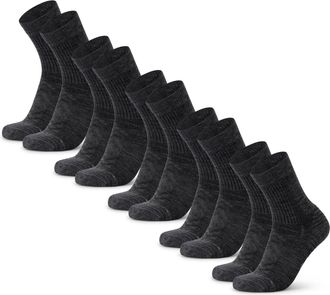Danish Endurance Leichte Merino Wolle Wandersocken, Sommer Wollsocken, Unisex, für Herren & Damen, 3 & 5 Paar, Dunkelgrau, 39-42