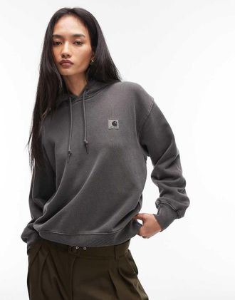 Carhartt Work in Progress Nelson - Sweat &agrave; capuche - Noir d&eacute;lav&eacute;