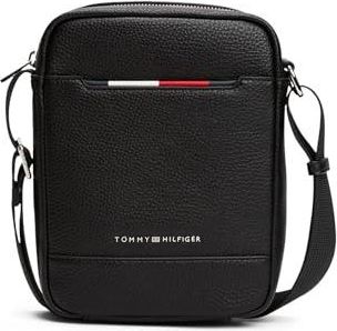 Tommy Hilfiger TH CENTRAL MINI REPORTER BDS - Black SMOOTH One Size, Noir, Taille unique