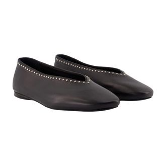 Anine Bing Ana Studs Ballet Flat - Black
