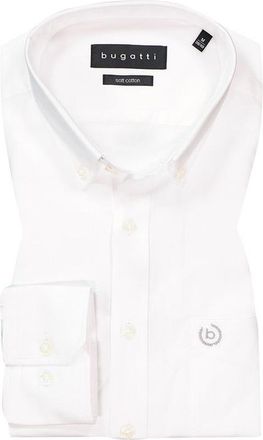 Bugatti Herren Hemd weiß Baumwolle