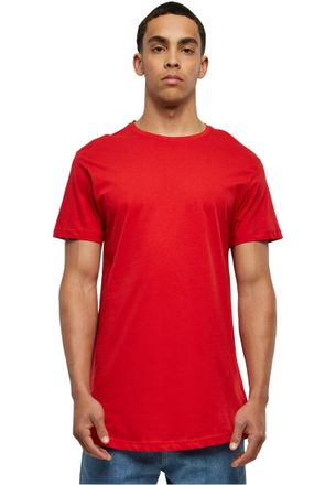 Urban Classics Herren Shaped Long Tee T-Shirt, Rot (fire red), 2XL