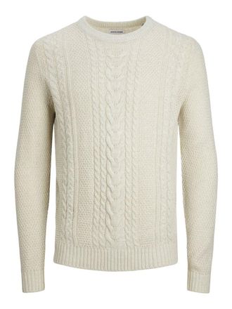 Jack & Jones Jack&Jones CRAIG Knit Crew Neck AW23 White Melange L