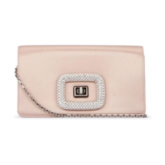 Roger Vivier Femme, Sacs, Beige, Taille: ONE Size Viv de Choc Clutch