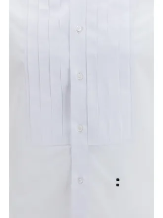 Fendi Mens Shirt Cotton Poplin White