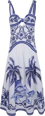 Farm Rio Farm Rio, Femme, Robes, Multicolore, Taille: 36 FR Wonderful City Maxi Dress