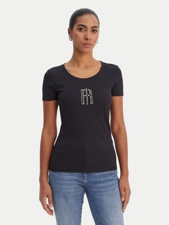 Fracomina T-Shirt FP26ST3001J42701 Schwarz Slim Fit