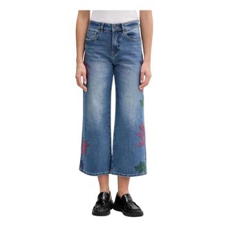 Desigual Botani Culotte Jeans - - Jeans - Damen - Blau - XS