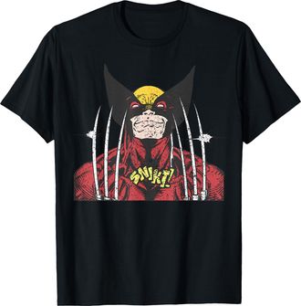 MARVEL X-Men Wolverine Classic Comic Snikt Vintage T-Shirt
