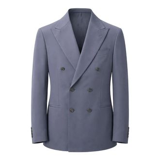 Boggi Milano Zweireihiger Blazer - - Jackets - Herren - Grau - M
