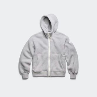 Canada Goose Chilliwack Bomberjacke aus Fleece - White Label (M&auml;nnlich, Silverbirch Heather, XXL)