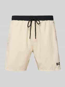HUGO BOSS Badehose mit Paspelnaht in Kontrastfarbe Modell STARFISH