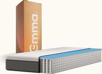 Emma Original II Matratze 100x200 cm, 22 cm Höhe - Kaltschaummatratze, Memoryschaum und Federkernmatratze mit Taschenfedern, Mittelweich H2, 3-Zonen-Stützu