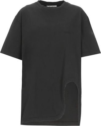 The Attico Femme, Tops, Noir, Taille: 34 FR T-shirt en coton