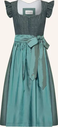 Alpenherz Alpenherz Dirndl Miu Mit Glitzergarn blau