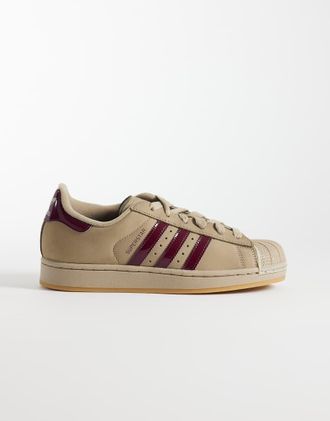 adidas Originals Superstar II - Baskets - Marron clair/bordeaux