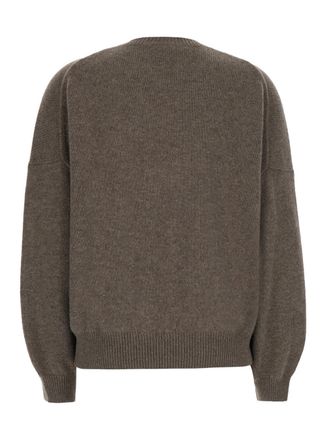 Lisa Yang Womens Sweater Veira Beige Cashmere Knitted Tops Top
