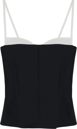 SIMKHAI haut à encolure coeur - Noir