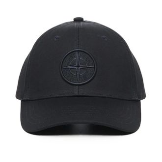 Stone Island Homme, Accessoires, Bleu, Taille: ONE Size Casquette Logo Boussole Brod&eacute; Stone Island