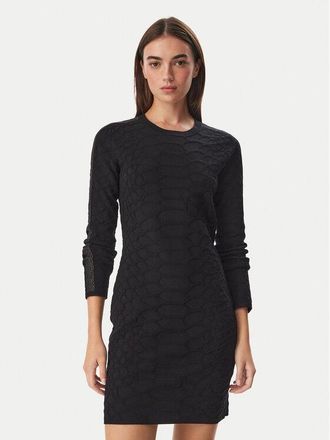 Liu Jo Strickkleid TF6184 MS49I Schwarz Slim Fit