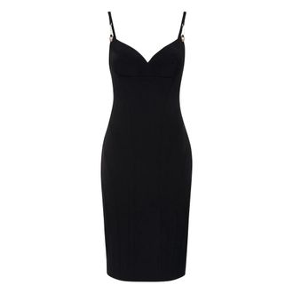 Philipp Plein Femme, Robes, Noir, Taille: 36 FR Stretch Cady Slip Dress