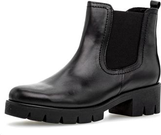 Gabor Damen Chelsea Boots, Frauen Stiefeletten,Wechselfußbett,Best Fitting,Schlupfstiefel,Winterstiefeletten,Winterschuhe,schwarz,37.5 EU / 4.5 UK