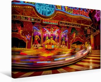 Calvendo Premium Textil-Leinwand 45 x 30 cm Quer-Format Musikexpress | Wandbild, HD-Bild auf Keilrahmen, Fertigbild auf hochwertigem Vlies, Leinwanddruck von J