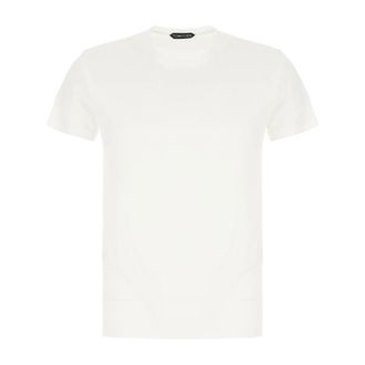 Tom Ford T-Shirt mit Rundhalsausschnitt und kurzen &Auml;rmeln - - Tops - Herren - Wei&szlig; - L