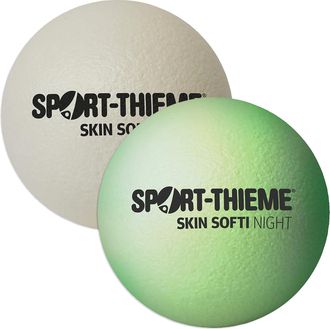 Sport-Thieme leuchtender Skin-Ball | Fluoreszierender Leuchtball, Softball | Weich, griffig, hygienisch | Gute Sprung- und Flugeigenschaften | &Oslash; 16 cm, Umfang: 50 