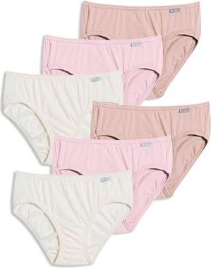 Jockey Elance Bikini pour femme - Lot de 6, ivoire/clair/rose ombre, taille 5, Ivoire/clair/rose ombr&eacute;, 5