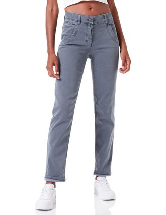 Gerry Weber Edition Damen 92431-67951 Jeans, Dark Petrol Natural Dye, 34