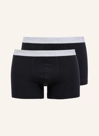 Hanro 2er-Pack Boxershorts Cotton Essentials schwarz