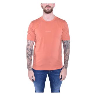 C.P. Company Resist Dyed Logo T-Shirt - - Tops - Herren - Orange - M