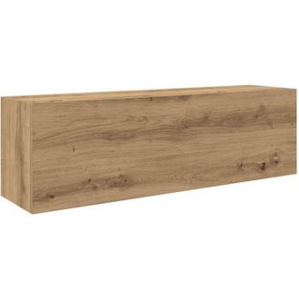 vidaXL Vidaxl - Armoire murale de bain ch&ecirc;ne artisanal bois ding&eacute;nierie