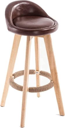 Generic Moderne Barhocker, Hochst&uuml;hle, Massivholz-Hochhocker, Barst&uuml;hle mit nordischer R&uuml;ckenlehne / 37 x 37 x 73 cm
