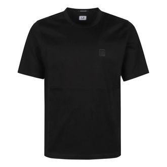 C.P. Company Rundhals-T-Shirt mit kurzen &Auml;rmeln - - Tops - Herren - Schwarzk - S