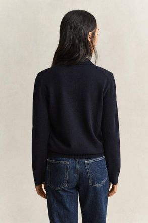 GANT Polokragenpullover SUPERFINE LAMBSWOOL aus reiner Wolle