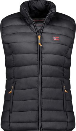 Geographical Norway Damen Vatikolorama_Lady_Basic Damenweste, Schwarz, 42