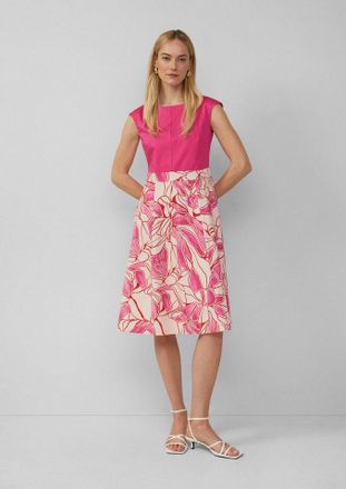 s.Oliver Minikleid Kleid &Auml;rmelloses Kleid aus Baumwollmix mit ausgestelltem Rock