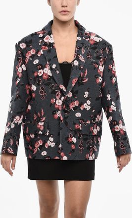 Dsquared2 Oversize-Blazer aus Baumwollmischung mit Blumenmuster Dsquared2