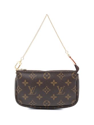 Louis Vuitton 2005 mini Pochette Accessoires Handtasche mit Monogramm - Braun