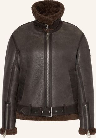 Belstaff Lederjacke Erskine grau