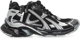 Balenciaga Mens Sneakers Runner Black Polyurethane Trainers