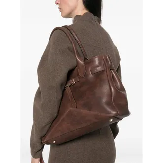 Ballantyne Calfskin Leather Tote Bag - Brown