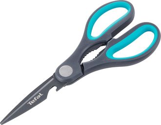 T-fal K12241 Fresh Kitchen 3-in-1 K&uuml;chenschere | Klinge aus Edelstahl + titanverst&auml;rkter Antihaftbeschichtung | ergonomischer Griff | inkl. Flaschen&ouml;ffner +